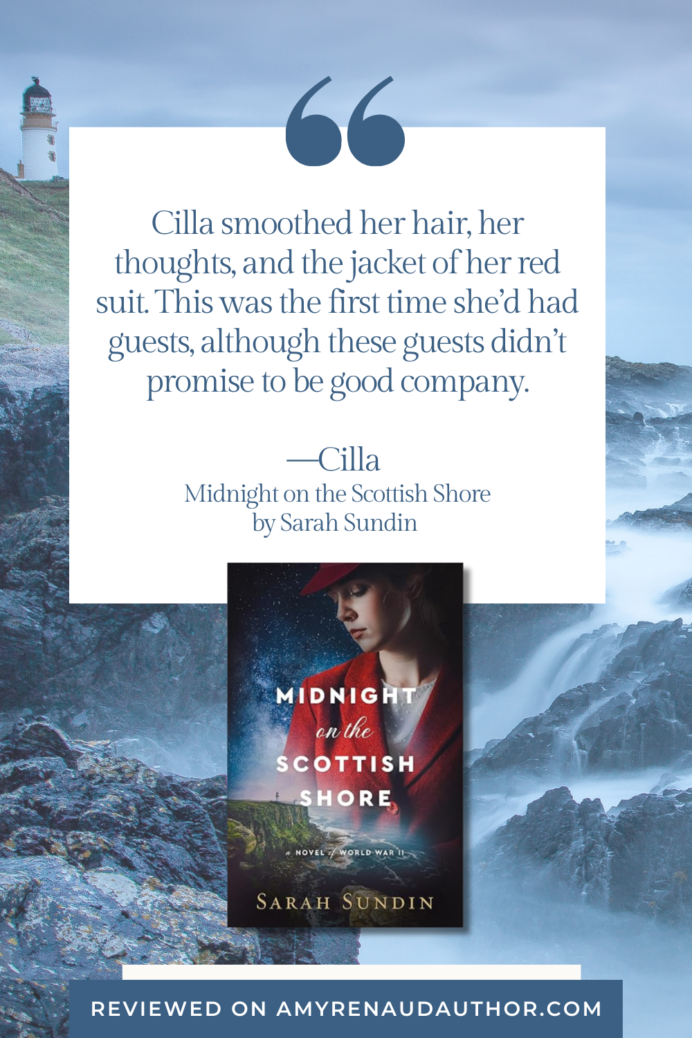 Midnight on the Scottish Shore by Sarah Sundin | Review - Amy Renaud